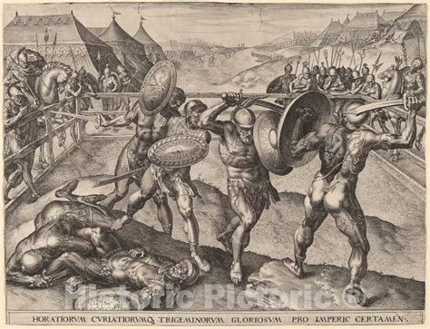 Art Print Frans Floris I Battle Of The Horatii And The Curiatii