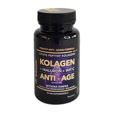 Kolagen ANTI AGE Kwas Hialuronowy Witamina C Tabletki 90 Szt