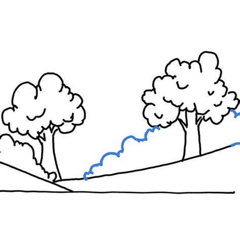 How To Draw A Forest Step By Step Easy Drawing Guides Drawing Howtos