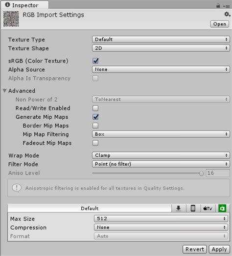 unity manual texture types