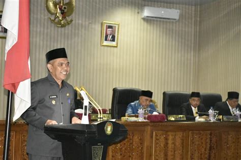 Pj Bupati Sampaikan Jawaban Pemerintah Atas Pandangan Fraksi Fraksi