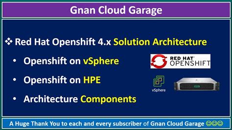 Red Hat Openshift 4 X Solution Architecture On VSphere HPE Solution