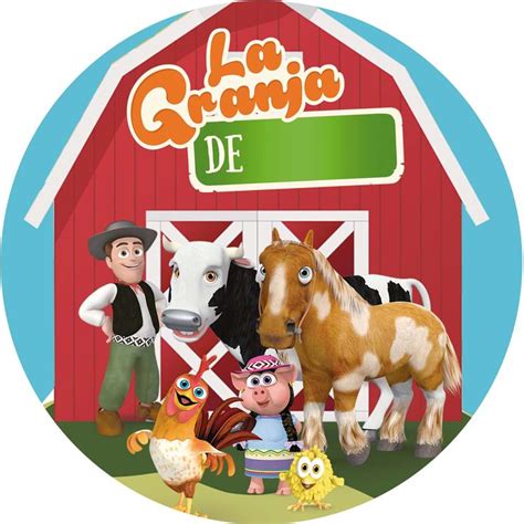 Panel La Granja de Zenón Cumpleaños de animales Cumpleaños de