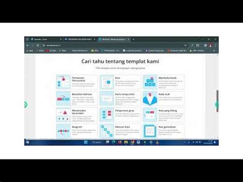 MEMBUAT GAMES PELAJARAN INTERAKTIF MENGGUNAKAN WORDWALL YouTube