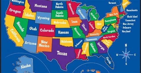 United States Map With Capital Cities Outline Maps For Continents