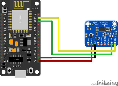 esp8266 arduino编程实例 adxl345三轴加速计驱动 esp8266驱动adxl345 csdn博客