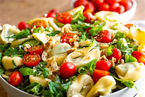 Schneller Tortellini Salat Mit Spinat