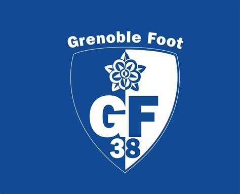 Grenoble Foot Club Symbol Logo Ligue 1 Football French Abstract Design