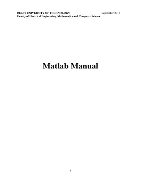 matlab manual pdf matrix mathematics matlab