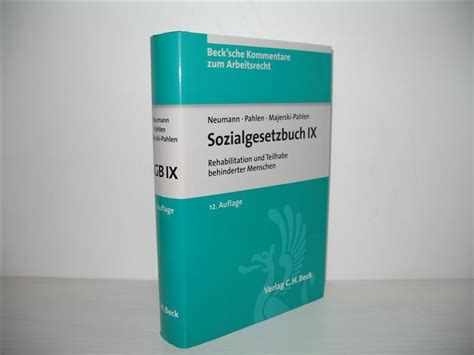 Sozialgesetzbuch IX Rehabilitation Und Teilhabe Behinderter Menschen