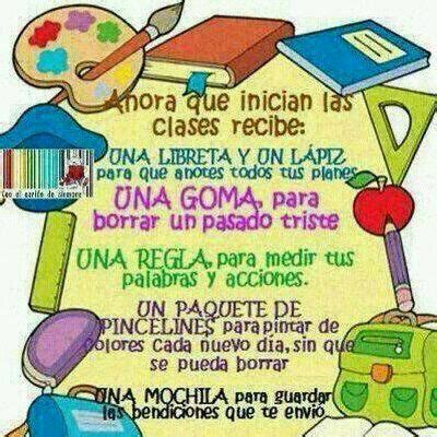 Reflexión Feliz regreso a clases Feliz inicio de clases Frases de