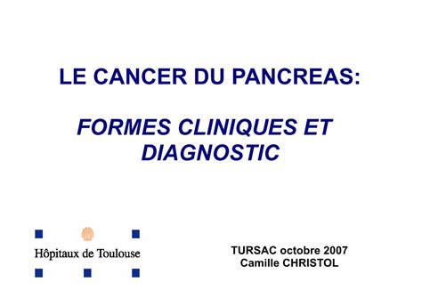 PDF Cancer Du Pancreas Tursac 2007 Hepatoweb LE CANCER DU