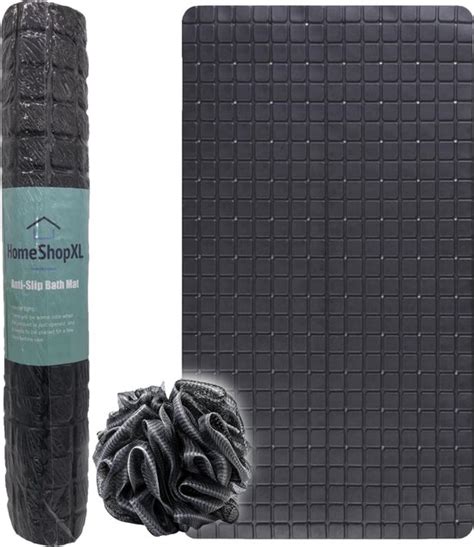 HSXL The Original Antislip Douchemat Badmat Zwart Met Zuignappen
