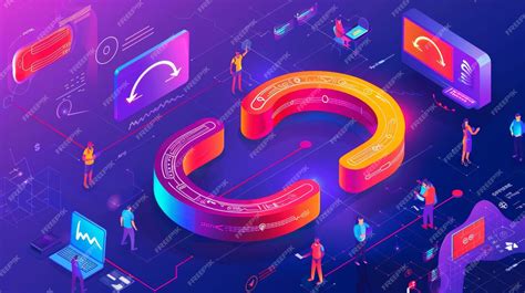 premium photo banner with an illustration of an infinite lifecycle illustration concept of