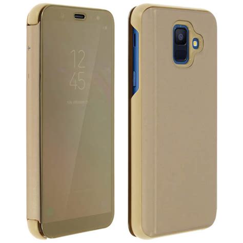 Etui z klapką lustrzane etui do Samsunga Galaxy A6 stojące etui