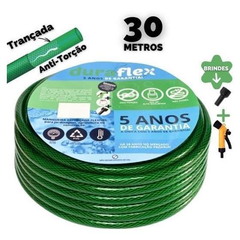 Mangueira De Jardim Resistente Antitorção Duraflex 30Mts Submarino