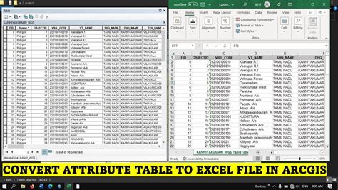 Convert Attribute Table To Excel In ArcGIS Conversion Tool YouTube