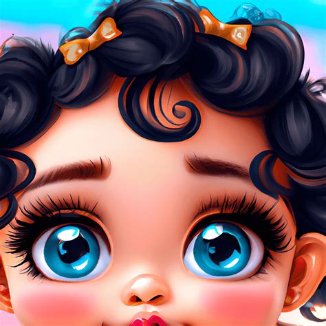 Cute Baby Betty Boop Nursery Art Creative Fabrica