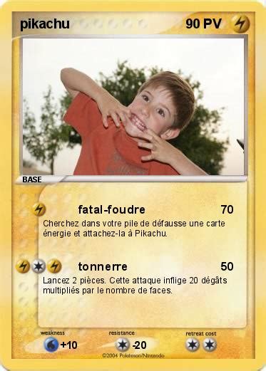 Pokémon pikachu 1732 1732 fatal foudre Ma carte Pokémon