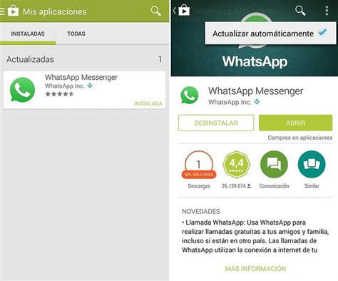 Desactivar Llamadas WhatsApp