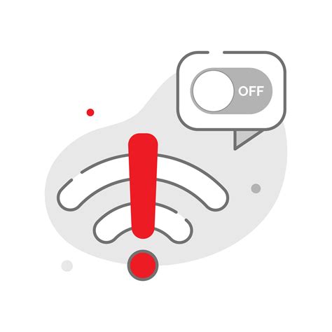 Offline No Internet Connection Found Concept Illustration Flat Design