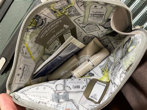 Singapore Airlines SQ Business Class Amenity Kit Penhaligons Hand