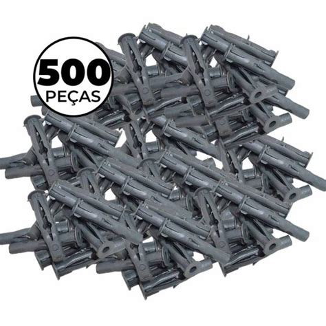 Pacote Bucha 8mm 500 Un Tijolo Furado Baiano Parede Oca TOURO