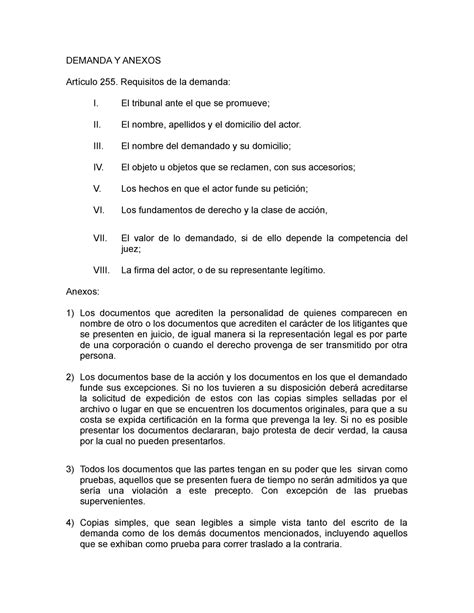 Requisitos De La Demanda De Juicio De Nulidad Image To U