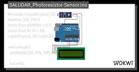 Saludar Photoresistor Sensor Ino Wokwi Esp Stm Arduino Simulator