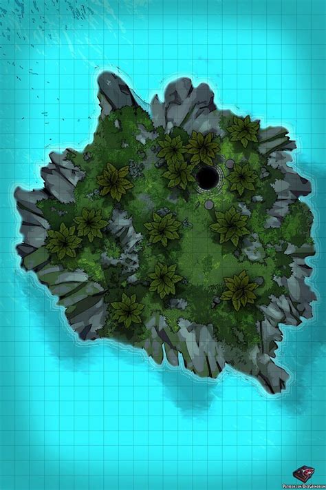Island Ruins 22x33 Public Dice Grimorium Dungeons And Dragons