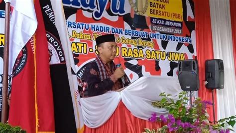 Pj Bupati Apresiasi HUT Ke 1 DPC PBB Merangin Bersinergi Dan