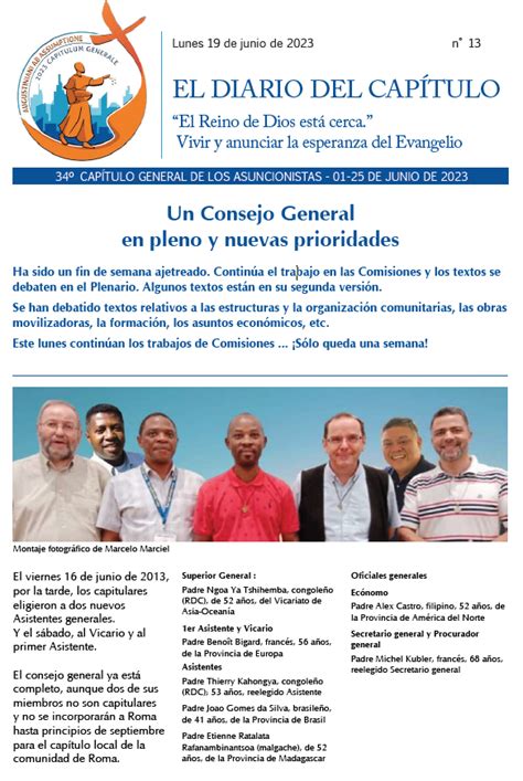 EL DIARIO DEL CAPÍTULO N13 El Reino de Dios está cerca Vivir y