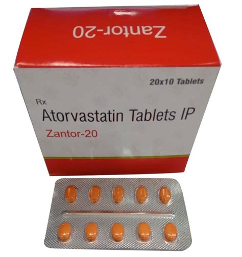 20mg Atorvastatin Tablets IP Grade Standard Medicine Grade At Rs 46