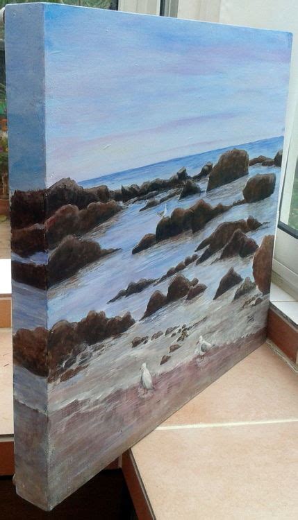 L Aurore Au Bord De La Mer Peinture Par Marian Cobos Artmajeur