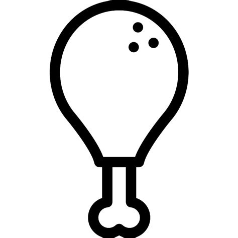 Chicken Leg Vector Svg Icon Svg Repo