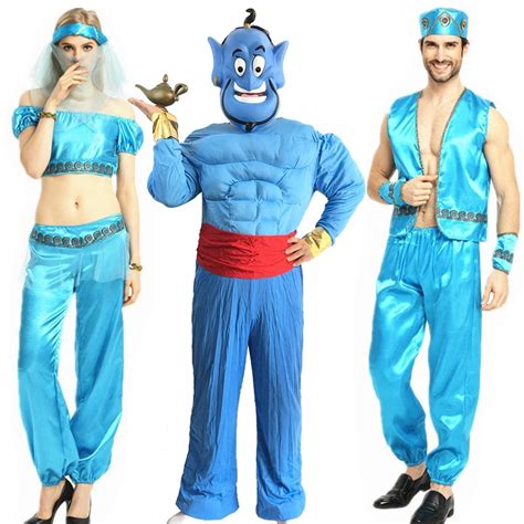 Adult Aladdin Muscle Costume For Men Cosplay Thousand And One Nights Aladdin Jasmine Princess