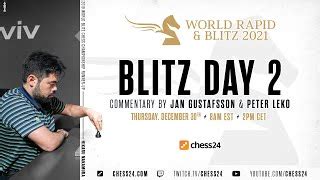 World Blitz Chess Championship Day 2 Peter Leko Jan Gustafsson