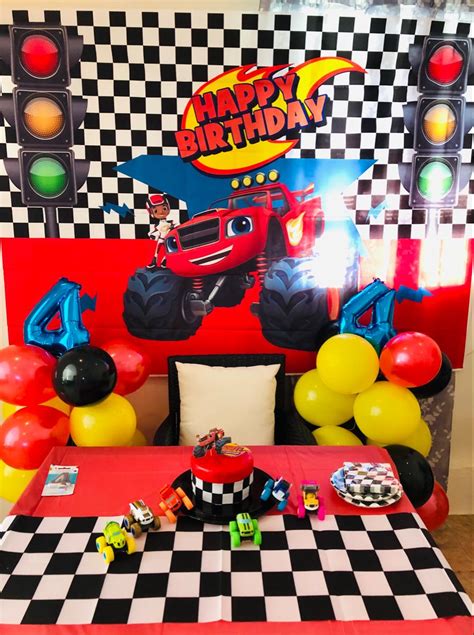 Blaze And The Monster Machines Birthday Party Blaze Birthday Party