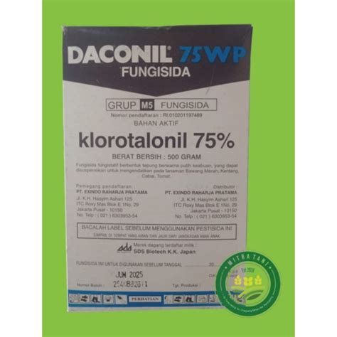 Jual FUNGISIDA DACONIL 75WP 500 GRAM OBAT BUSUK DAUN TANAMAN Shopee