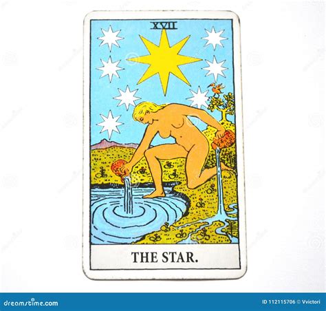 La Esperanza De La Carta De Tarot De La Estrella Felicidad