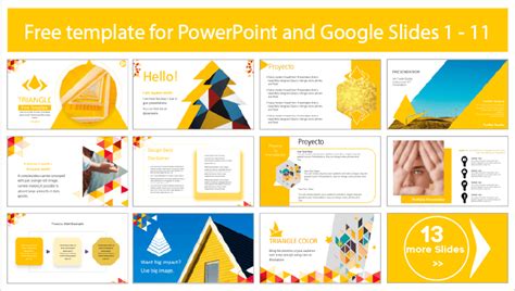 Plantilla estilo Triángulos Plantillas para PowerPoint y Google Slides