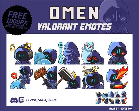 Omen Valorant Emotes Omen Emotes Valorant Emotes Twitch Emotes
