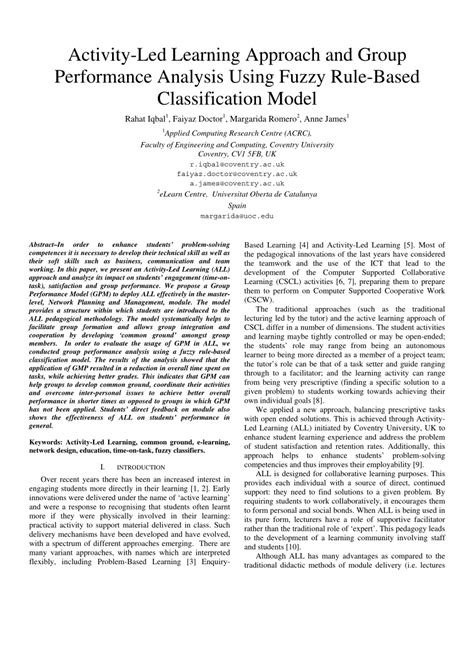 pdf activity led learning approach and group performance analysis using fuzzy rule based