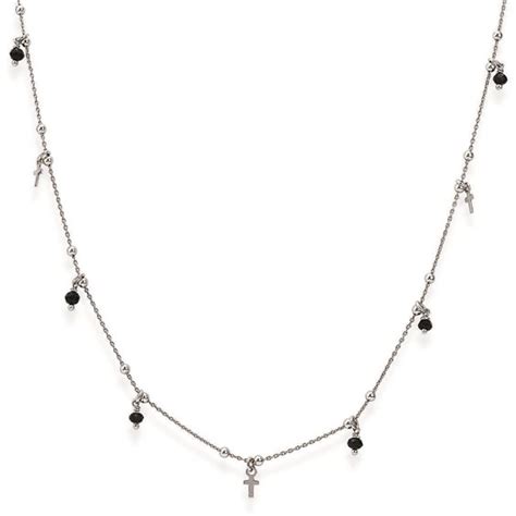Oiritaly Collana Donna Amen CLMCBN Croci Argento