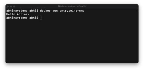 understanding cmd and entrypoint differences in docker