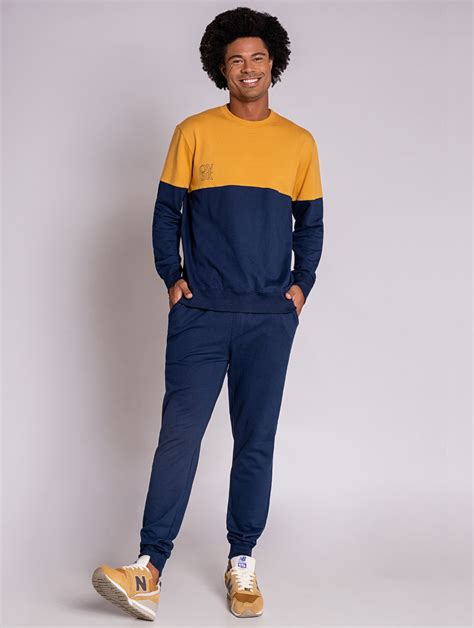 Conjunto De Moletom Masculino Azul Marinho