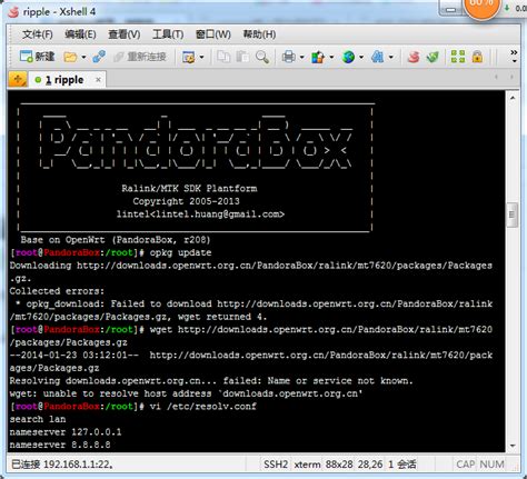 openwrt opkg update wget returned 4 wget returned 1