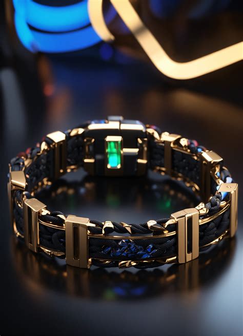 Lexica Complex 3d Render Ultra Detailed Black Bracelets Ford Hallam