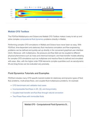 FEATool Multiphysics And Matlab CFD Toolbox PDF