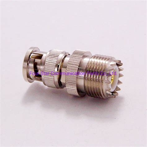 Factory Electrical Waterproof RF Coaxial Adapter BNC Male Plug To So239